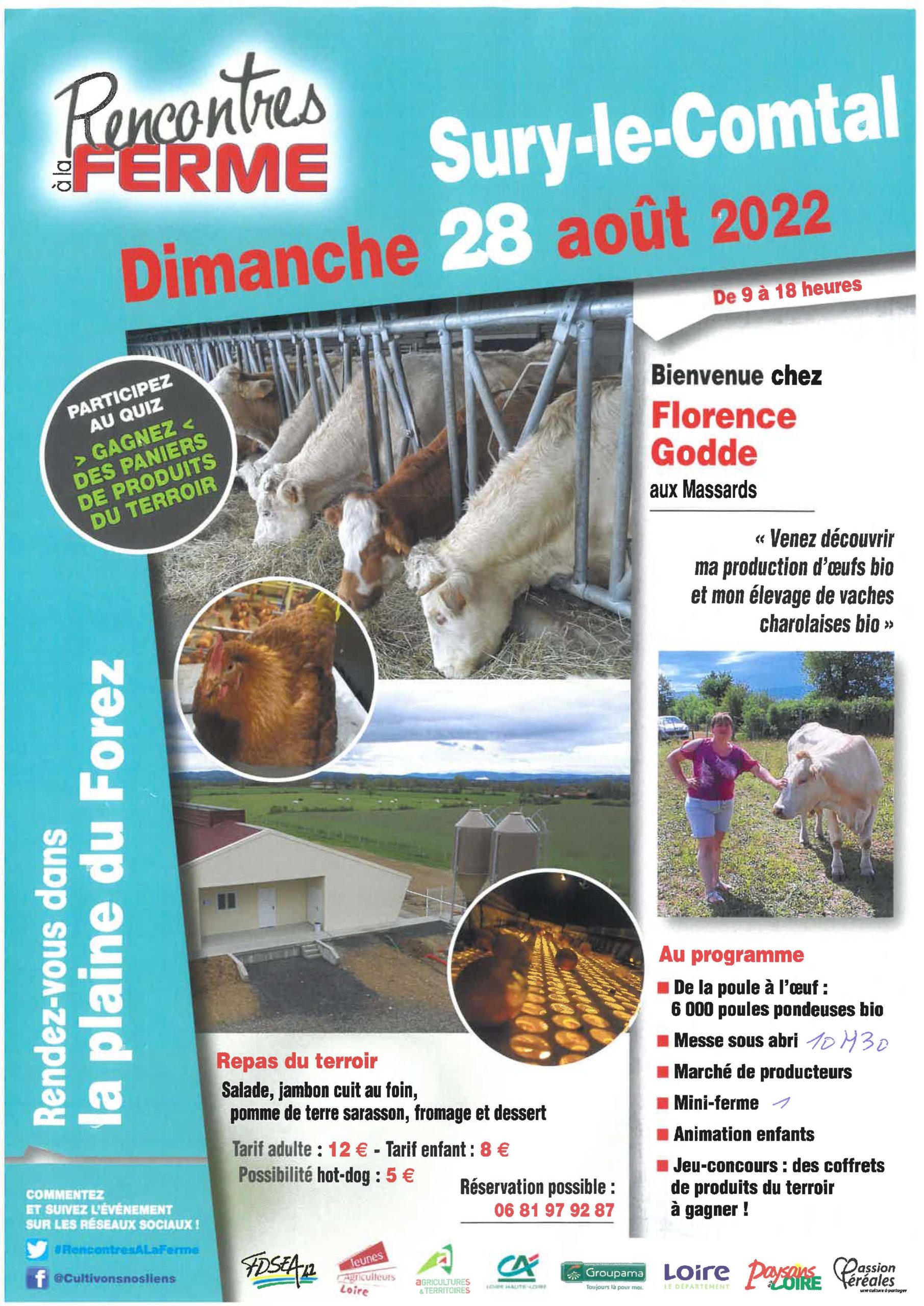 Rencontre à la ferme à Sury-le-Comtal - Diocèse de Saint-Étienne