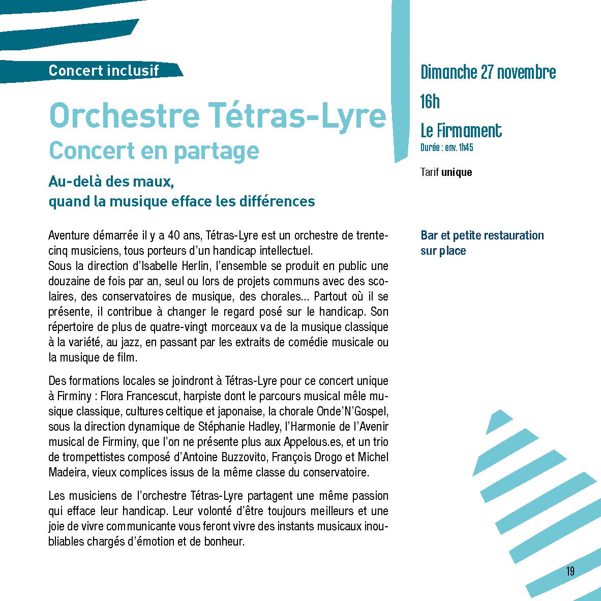 Orchestre Tétras-Lyre - Concert en partage - Diocèse de Saint-Étienne