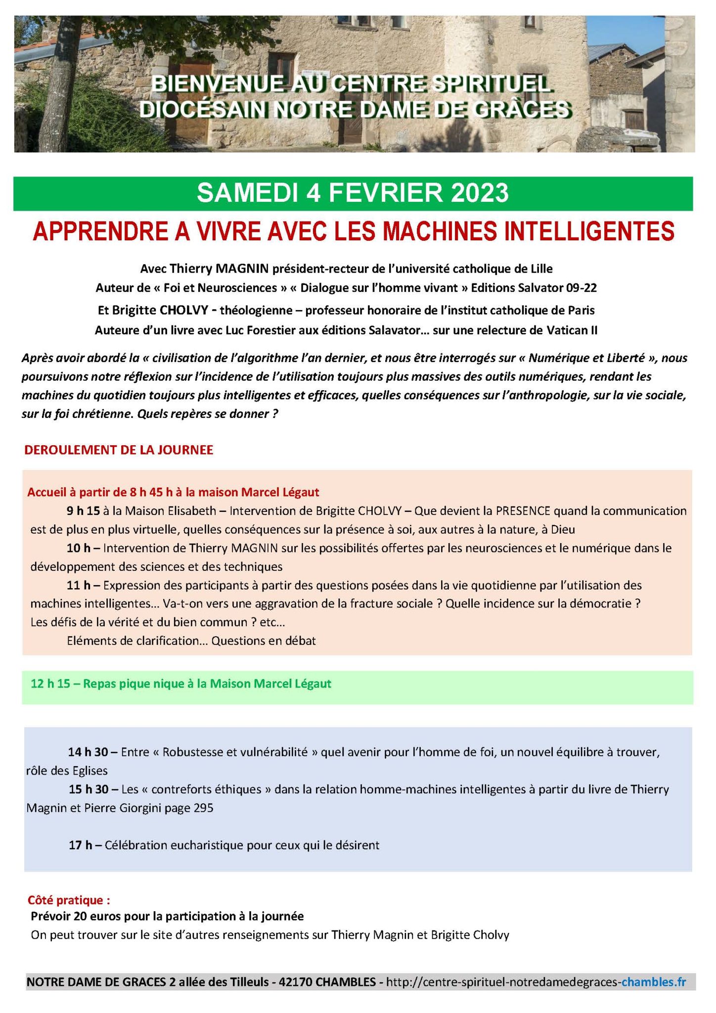 Apprendre à vivre avec les machines intelligentes, journée avec Thierry ...